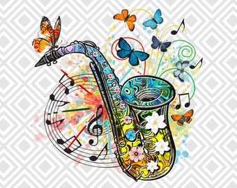 Colorful Floral Butterfly Png - Etsy