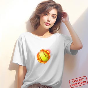 Softball Png, Softball Fireball, Softball Ball in Flames, Flaming ...