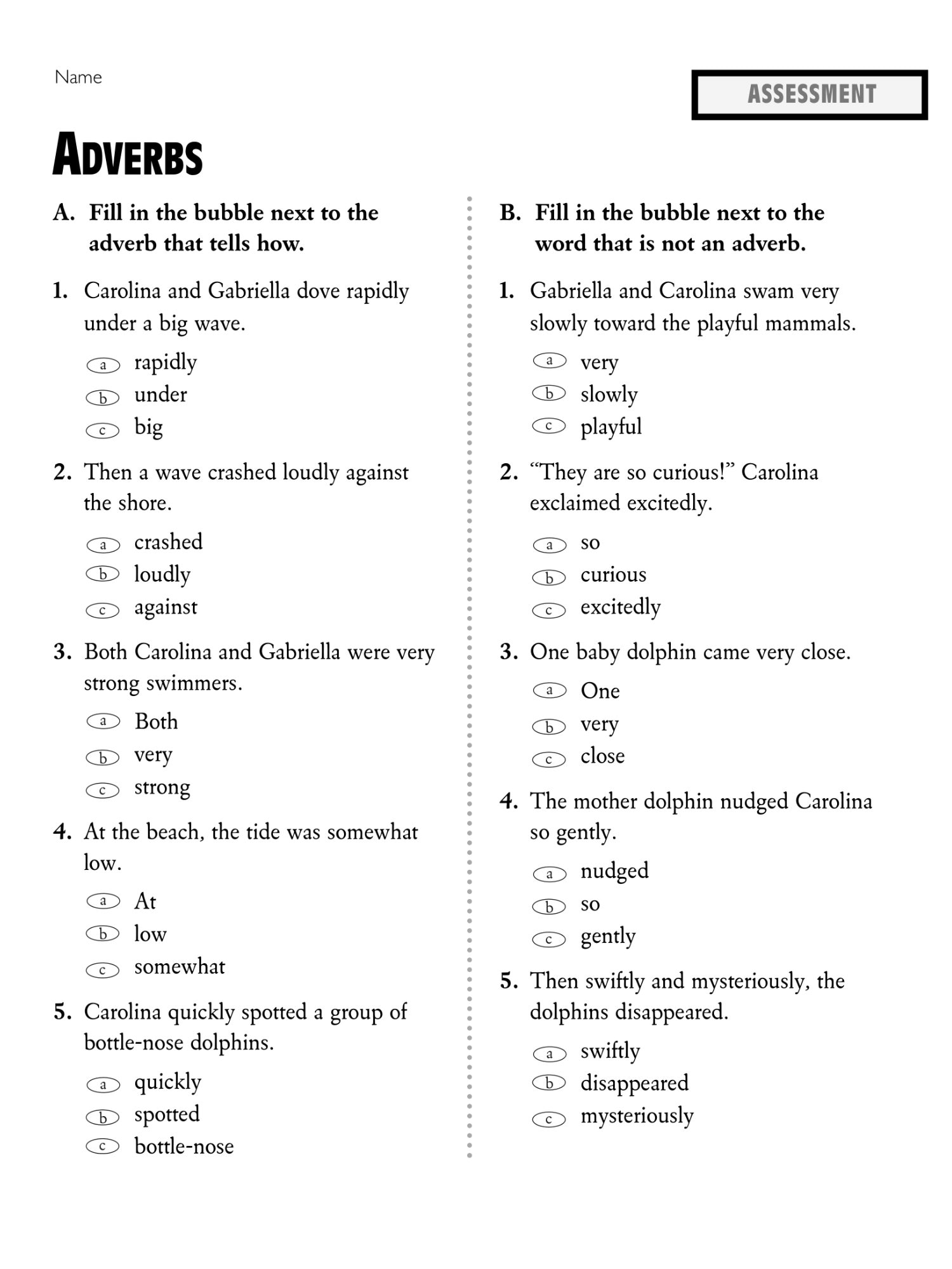 ADVERBS 6th Grade English Worksheets 5th Grade Grammar - Etsy