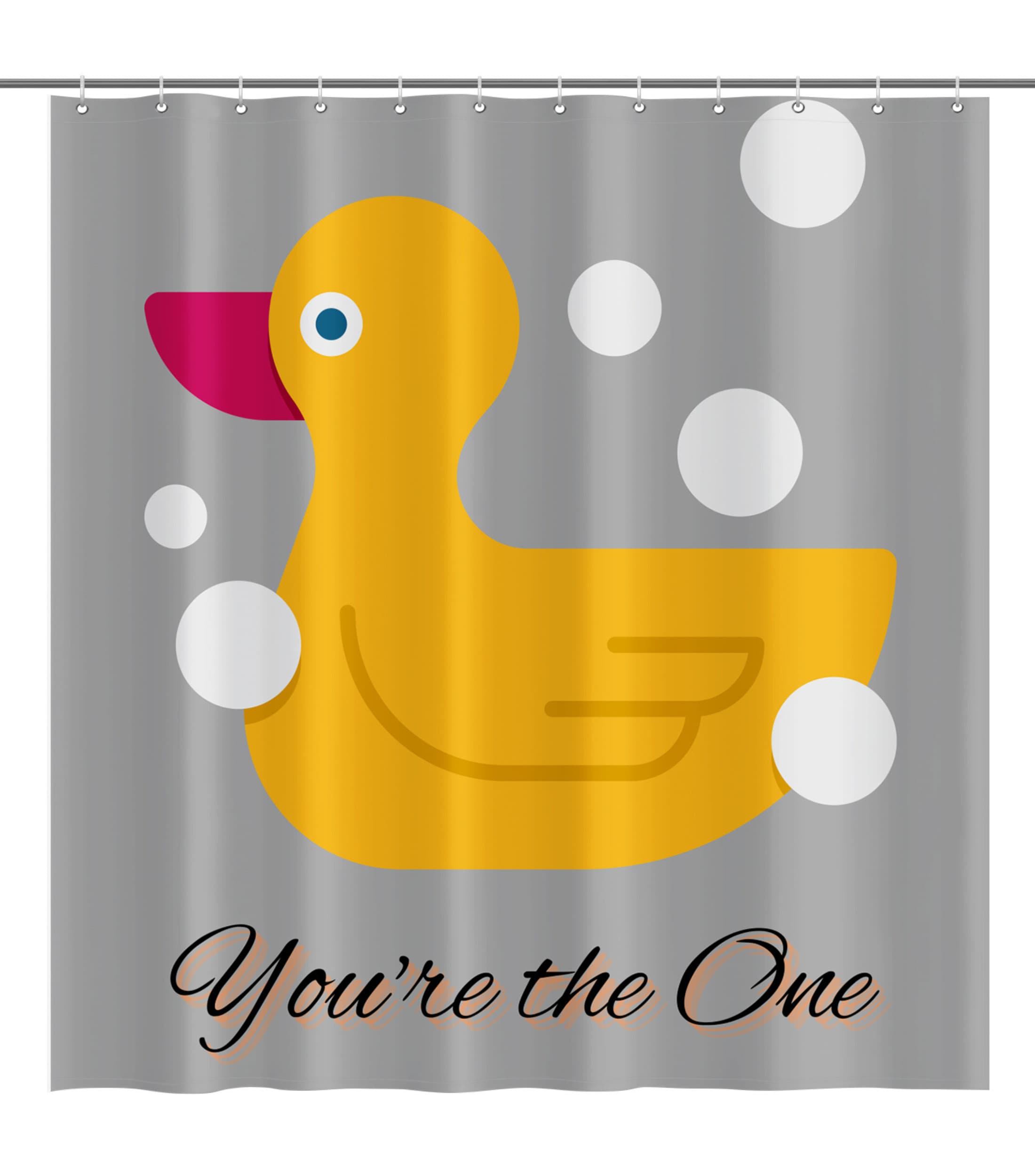 Shower Curtain, Rubber Ducky Shower Curtain Bathroom Accessory, Bath ...