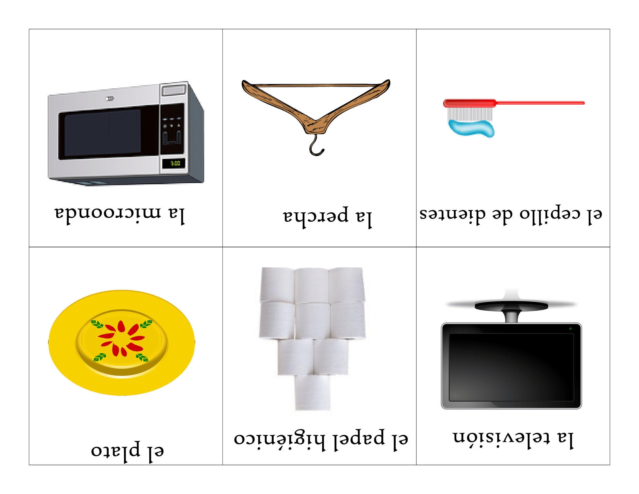 Spanish Flashcards, English to Spanish, Learn Espanol, Foreign Language ...