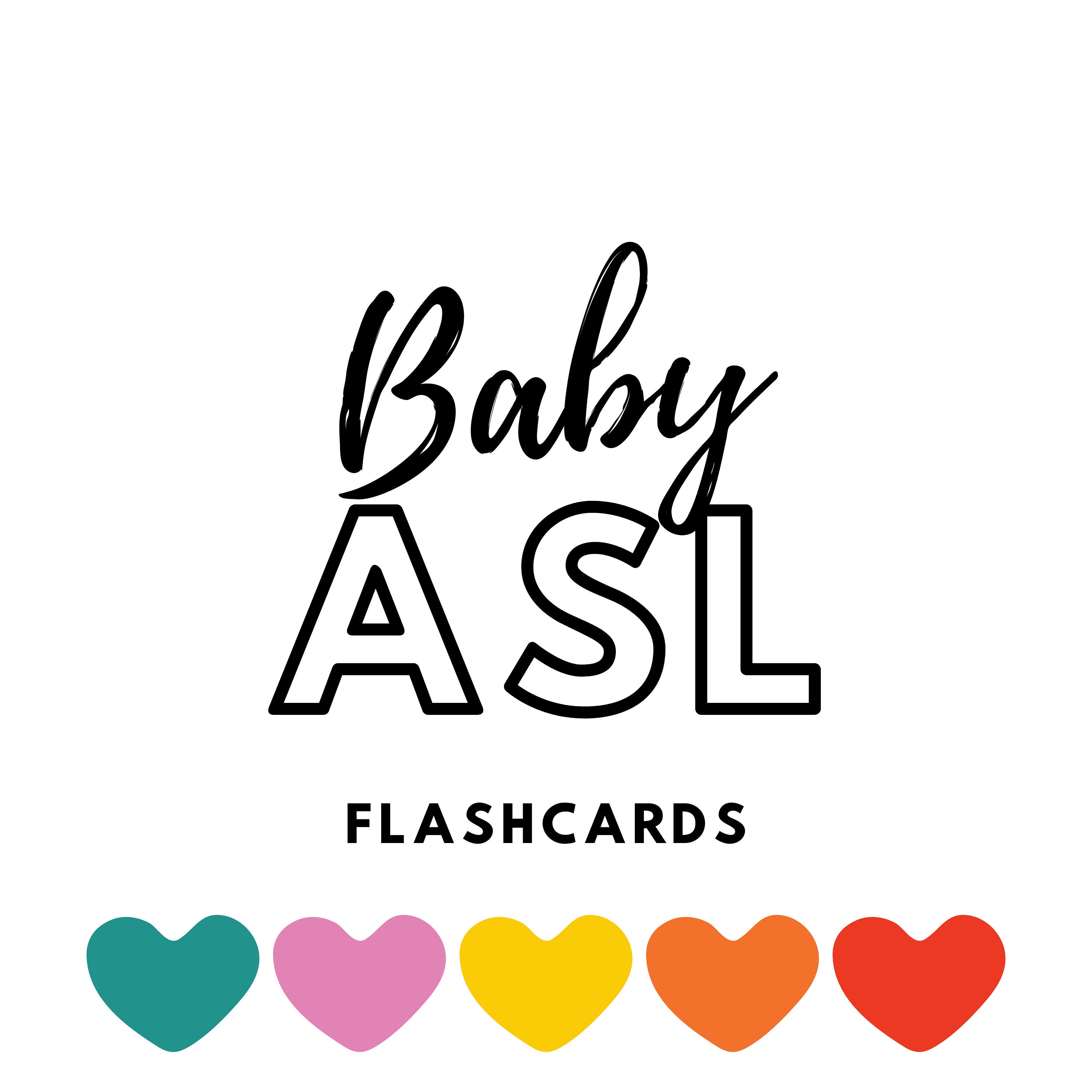 Baby Toddler ASL Flashcards, Autism, Non-verbal Learning, Pre K-K5 Sign ...