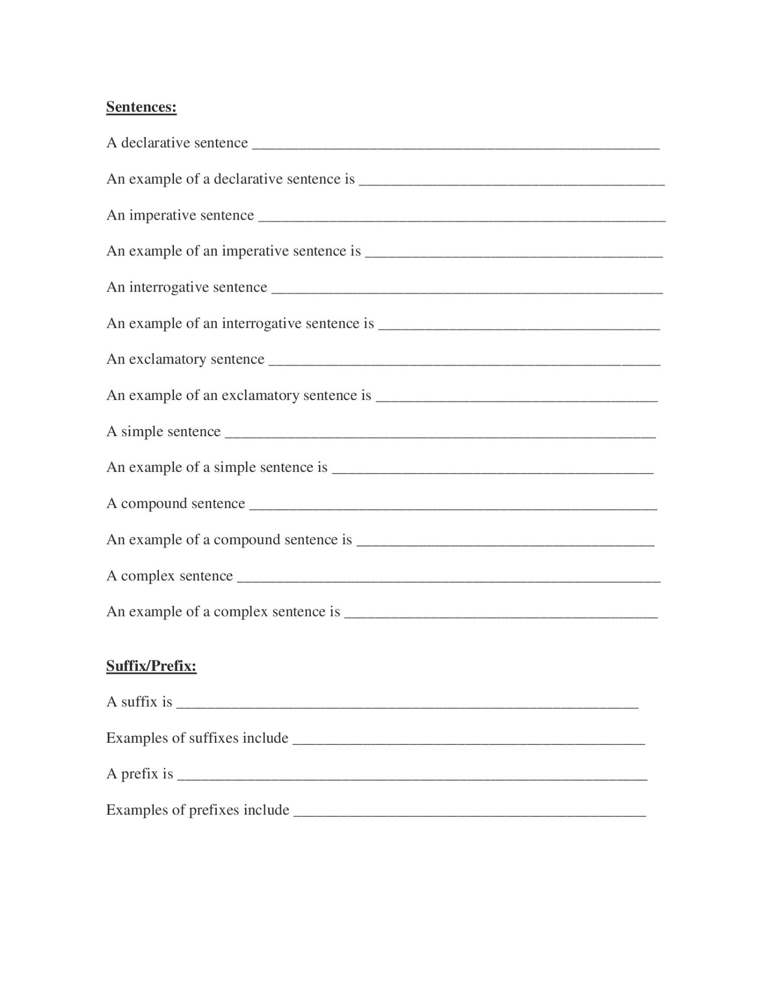 5th, 6th, 7th 8th, Grade Pretest Grammar Assessment, Knowledge Test ...