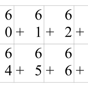 Flashcards Math Addition 0-20, up to 20 Adding Flashcards, Counting ...