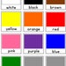 Color Block Flashcards, Color Flashcards Autism, CBT, Prek Colors ...