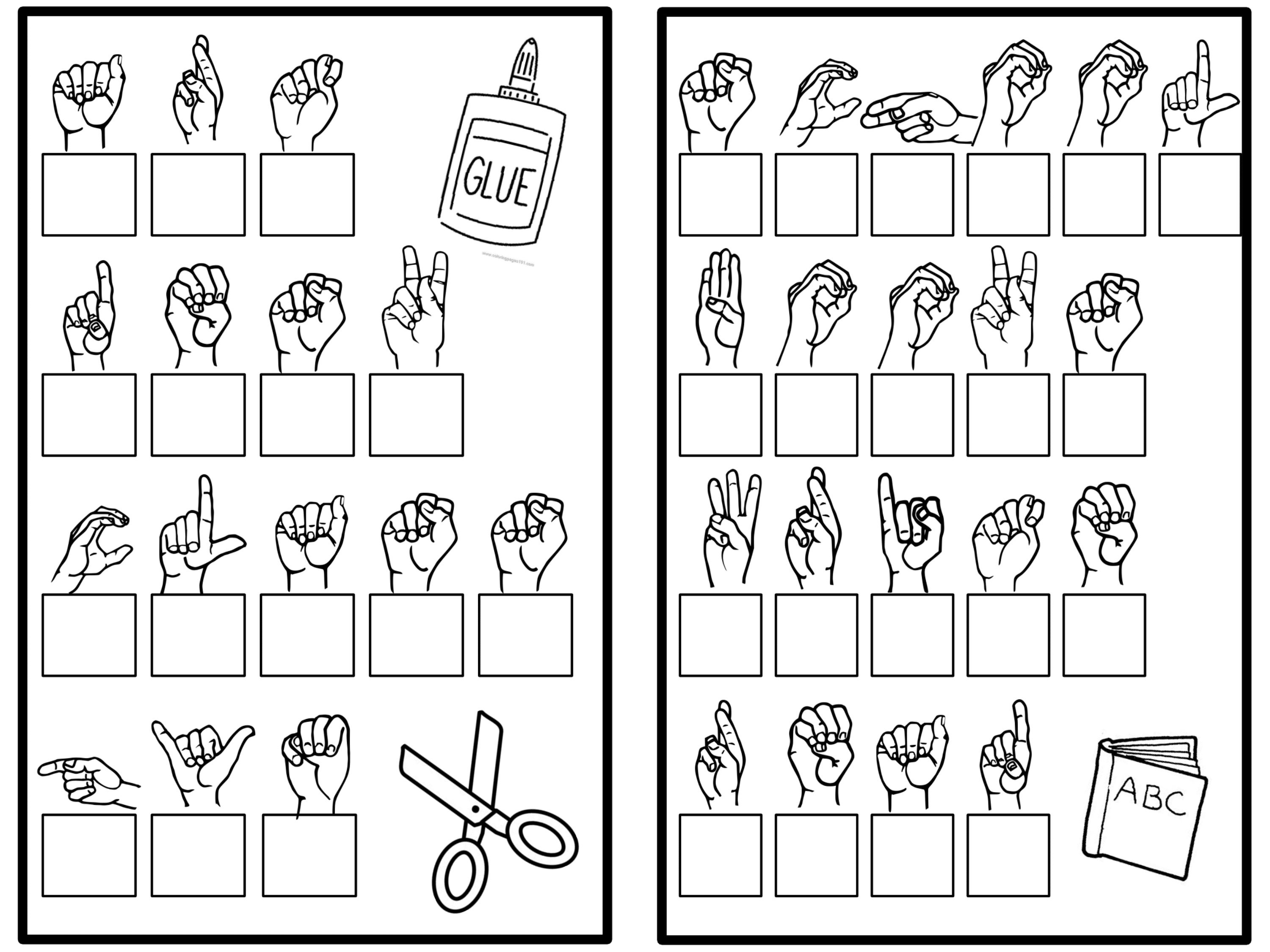 ASL Booklet, Sign Language, Learn ASL, Homeschool Printable Booklet ...