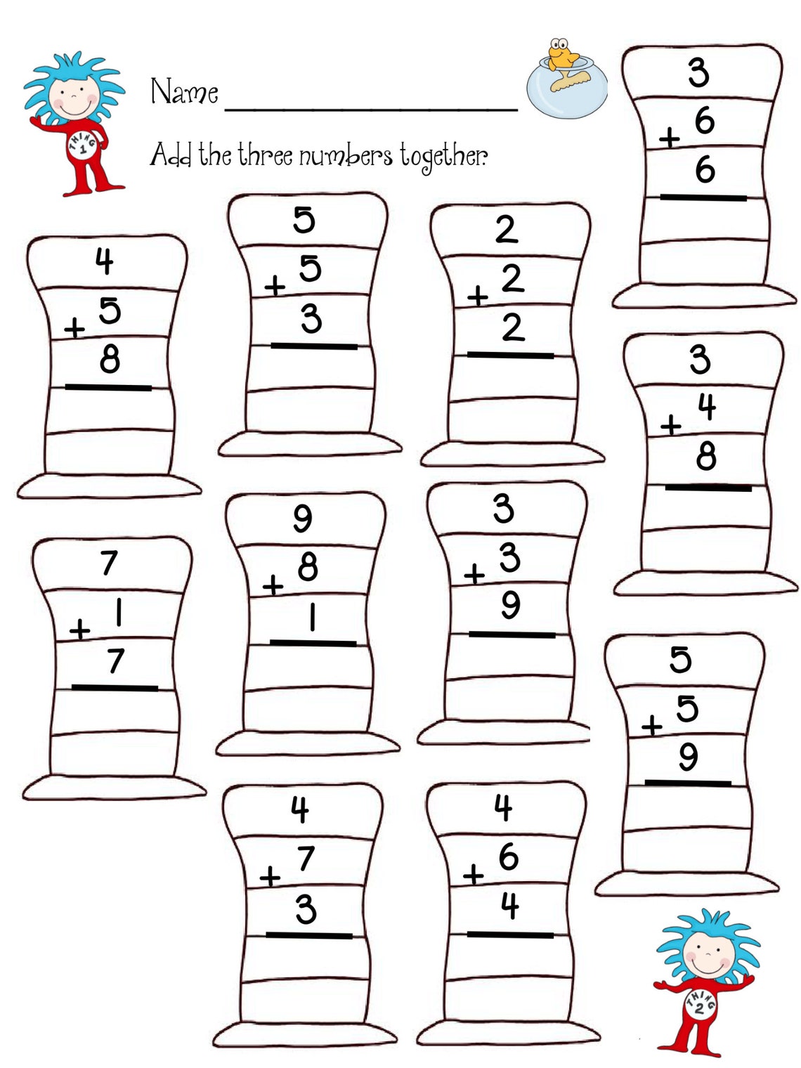 Dr. Seuss Grades 1st & 2nd Activity Booklet, Homeschool, Tic Tac Toe ...