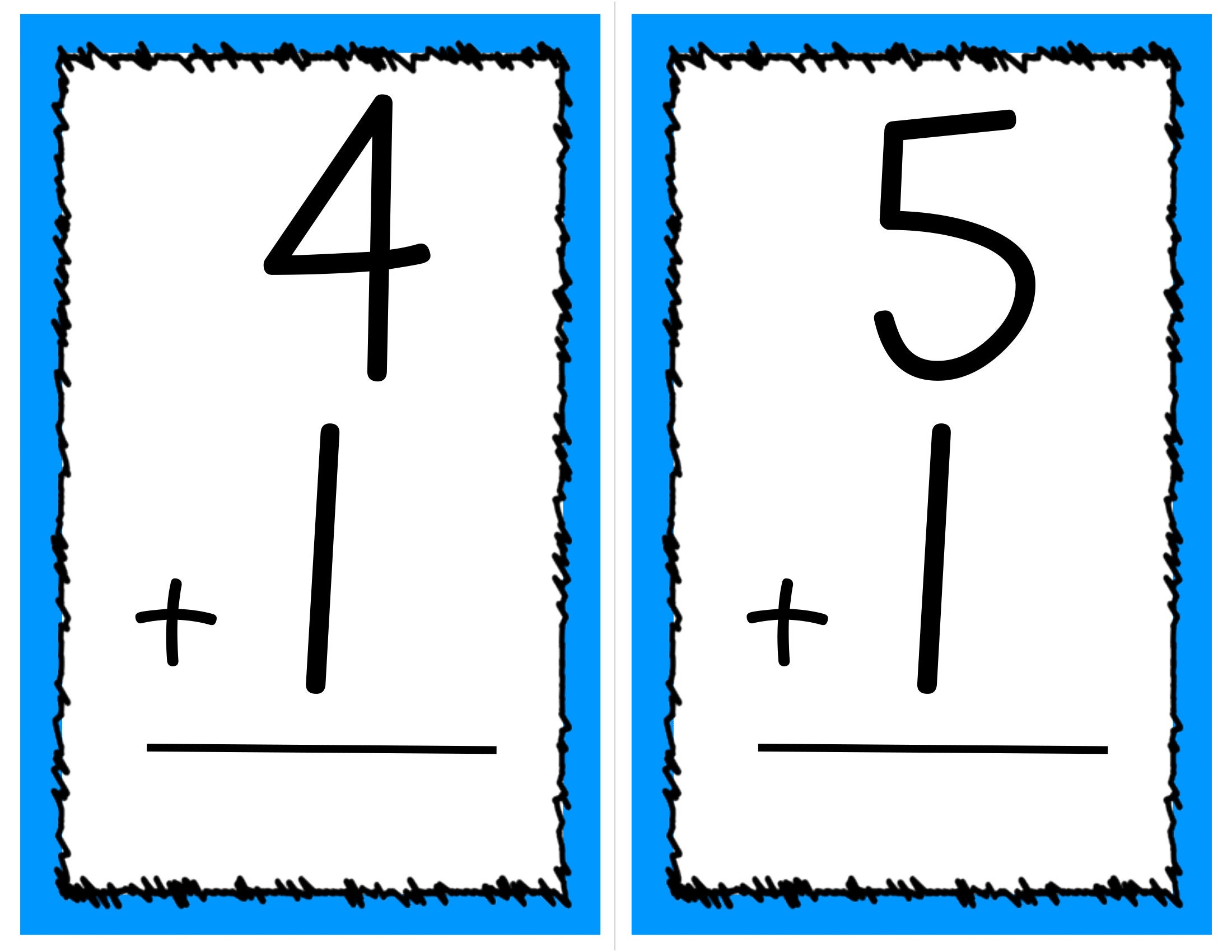 Tarjetas didácticas de suma y resta, tarjetas didácticas elementales ...