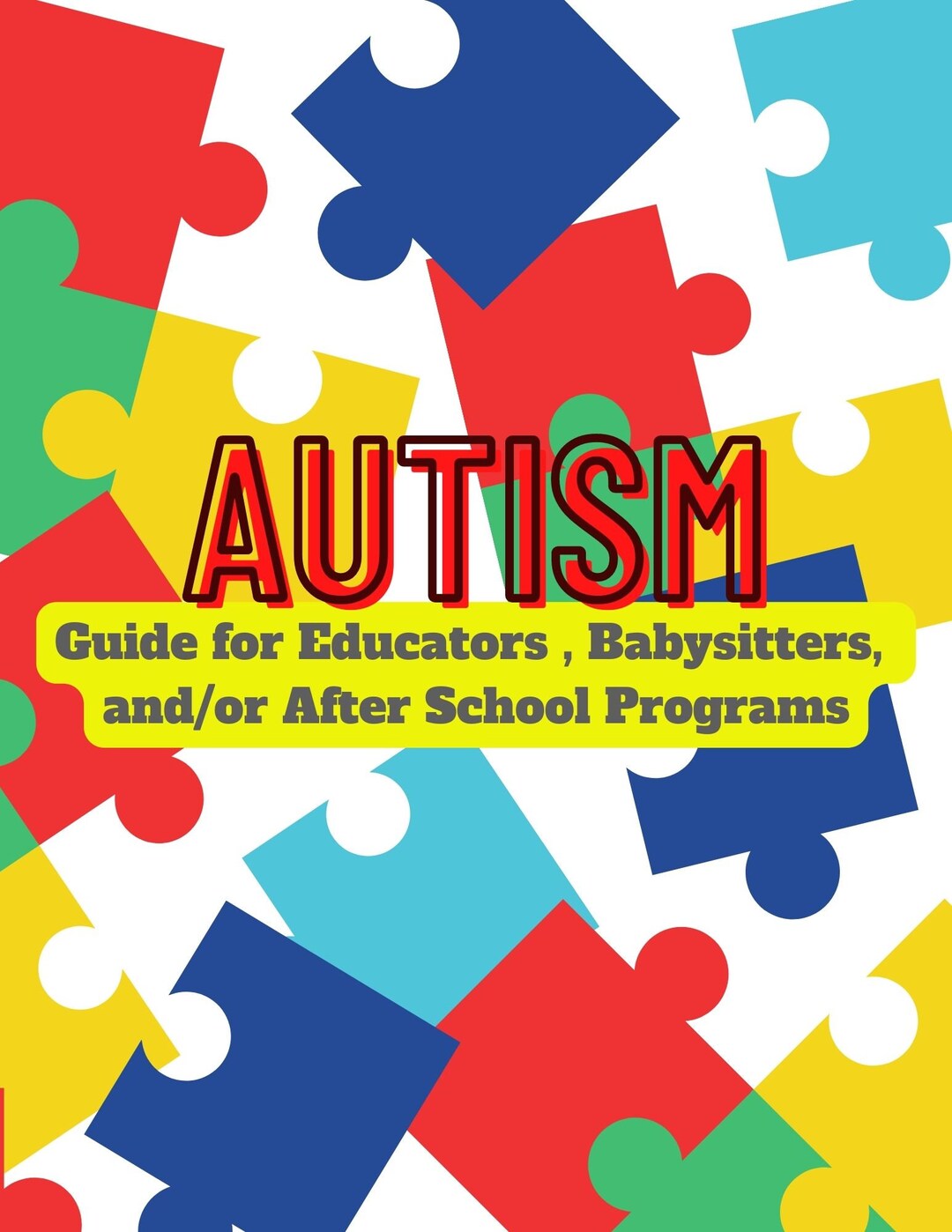 Autism Printable Digital Download Educators Parent Babysitters ...