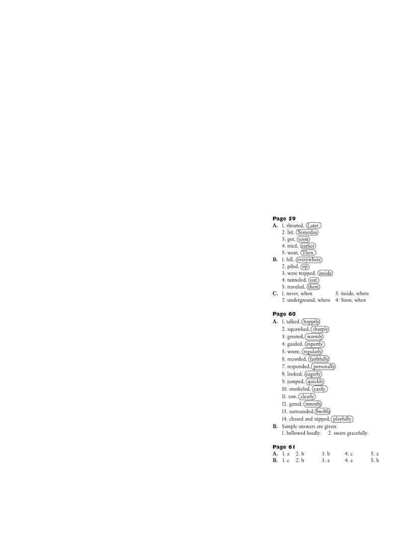 ADVERBS, 6th Grade English Worksheets, 5th Grade Grammar Worksheets ...