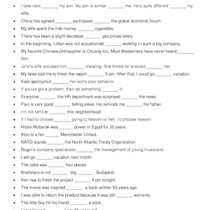5th 6th 7th Grade PREPOSITIONS Worksheet Booklet Homeschool Middle ...