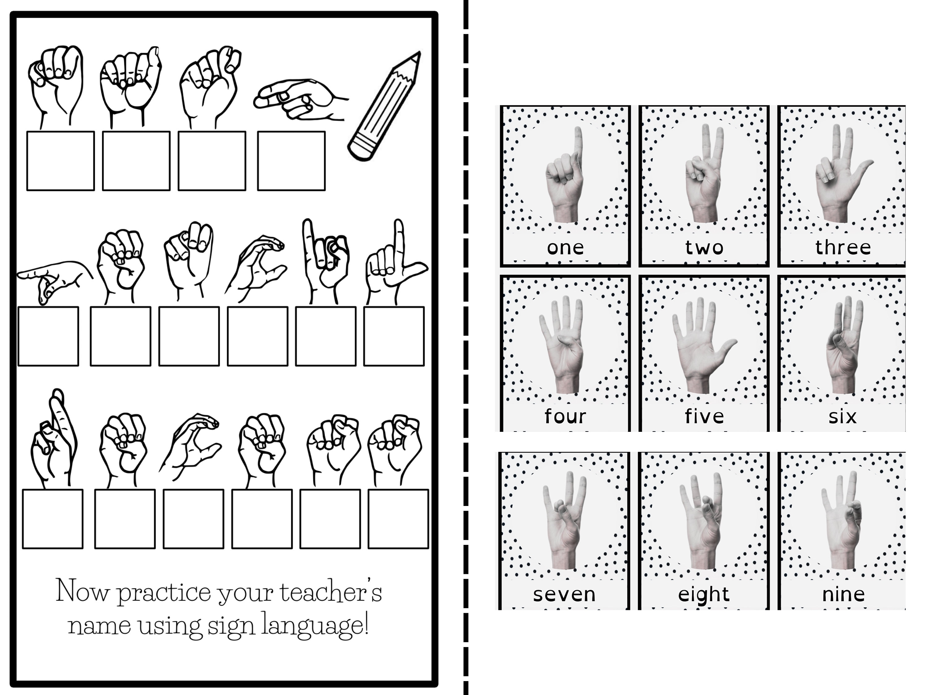 ASL Booklet, Sign Language, Learn ASL, Homeschool Printable Booklet ...