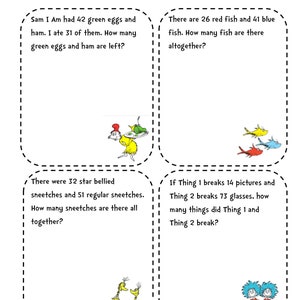 Dr. Seuss Grades 1st & 2nd Activity Booklet, Homeschool, Tic Tac Toe ...