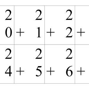 Flashcards Math Addition 0-20, up to 20 Adding Flashcards, Counting ...
