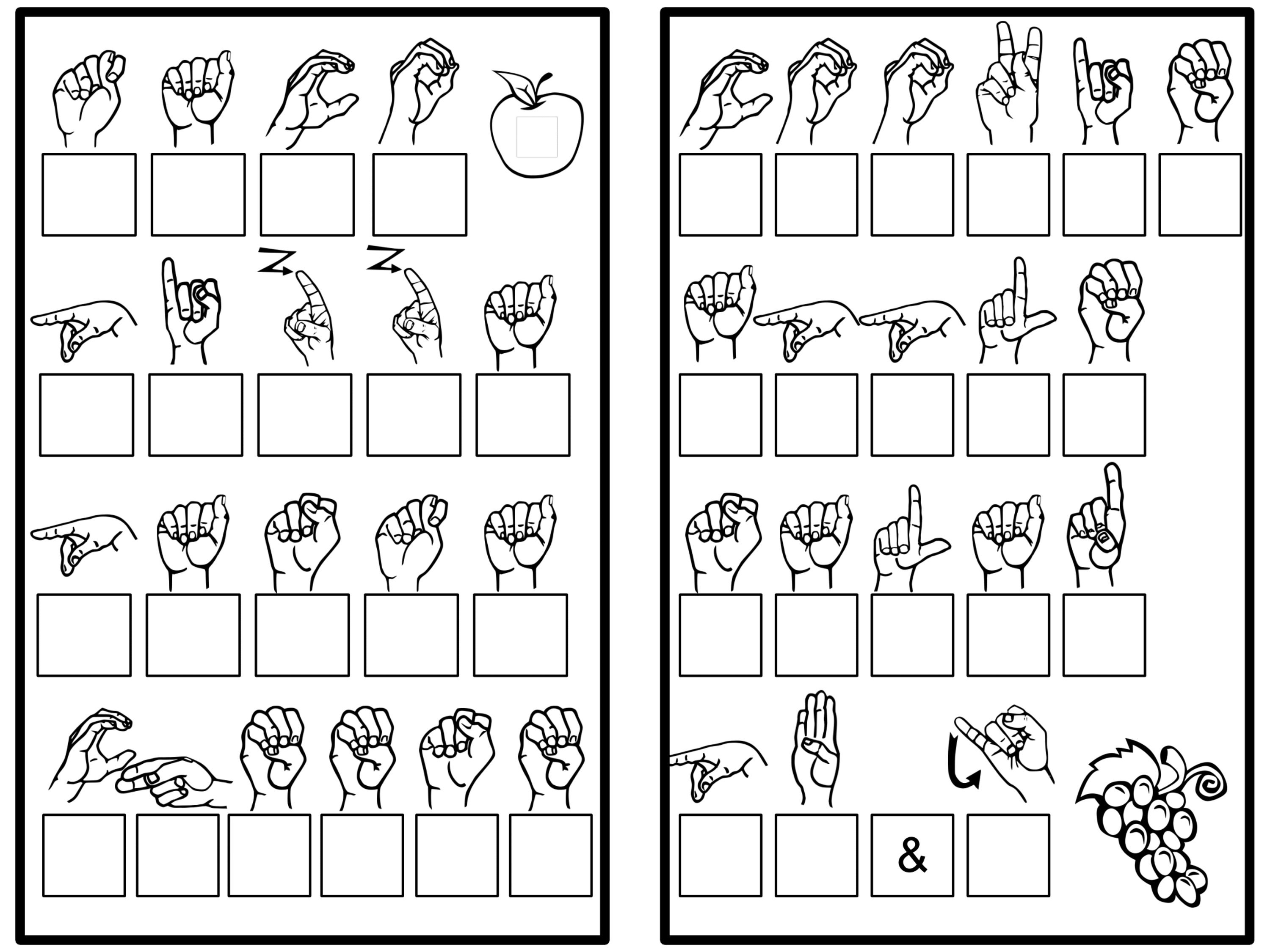 ASL Booklet, Sign Language, Learn ASL, Homeschool Printable Booklet ...