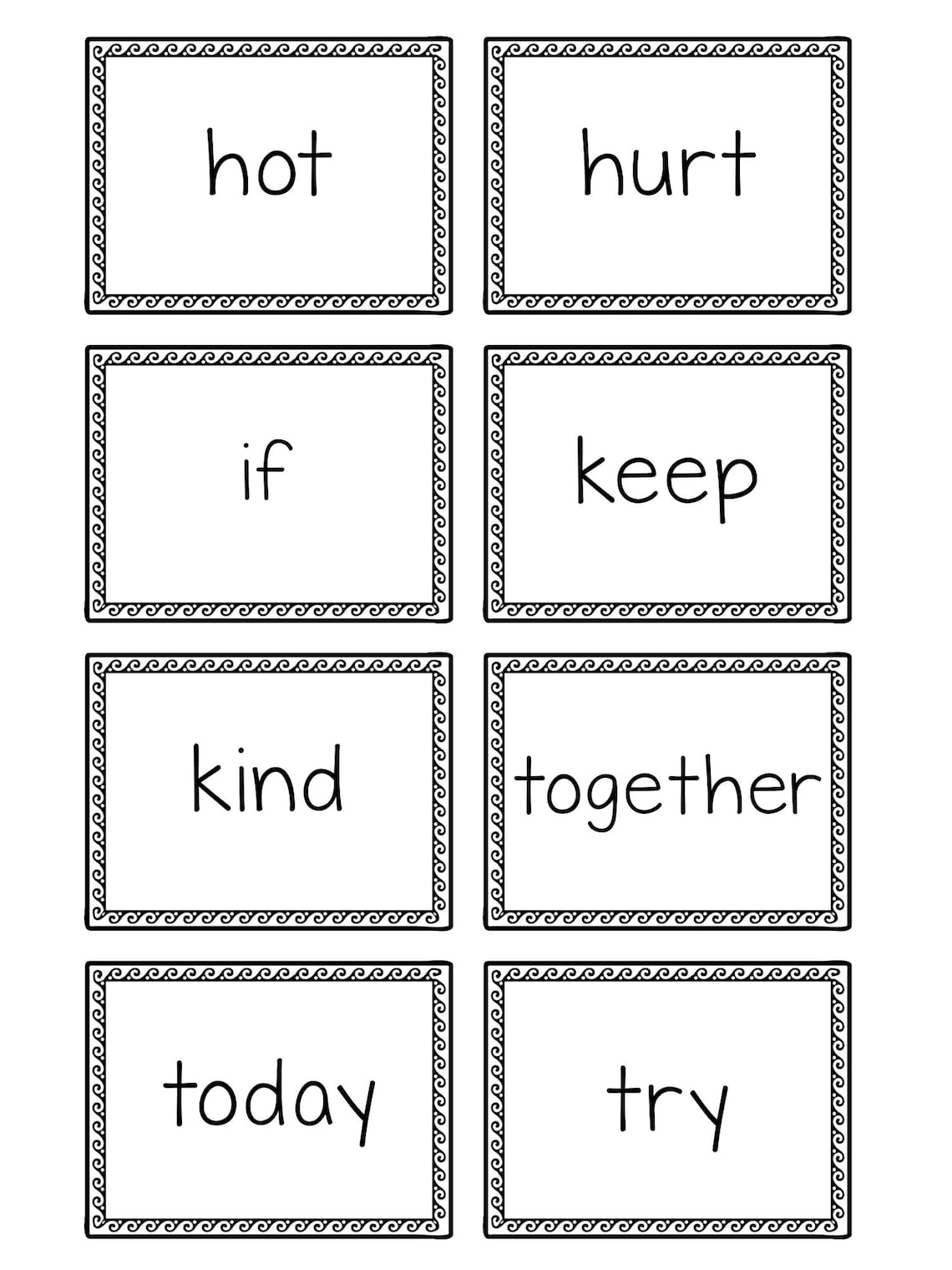 3rd Grade Sight Words Flashcards, 40 Sight Words Printable, 3rd Grade ...