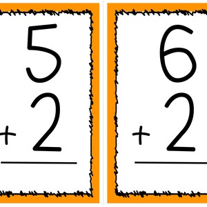 Tarjetas didácticas de suma y resta, tarjetas didácticas elementales ...