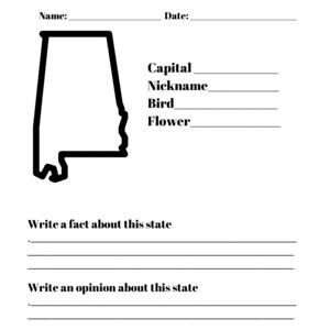 Geography, 3rd, 4th, 5th Grade US States and Capitals With Project ...