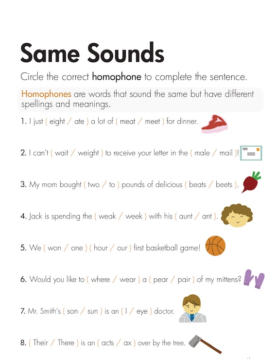 Hojas De Trabajo De Vocabulario De Segundo Grado