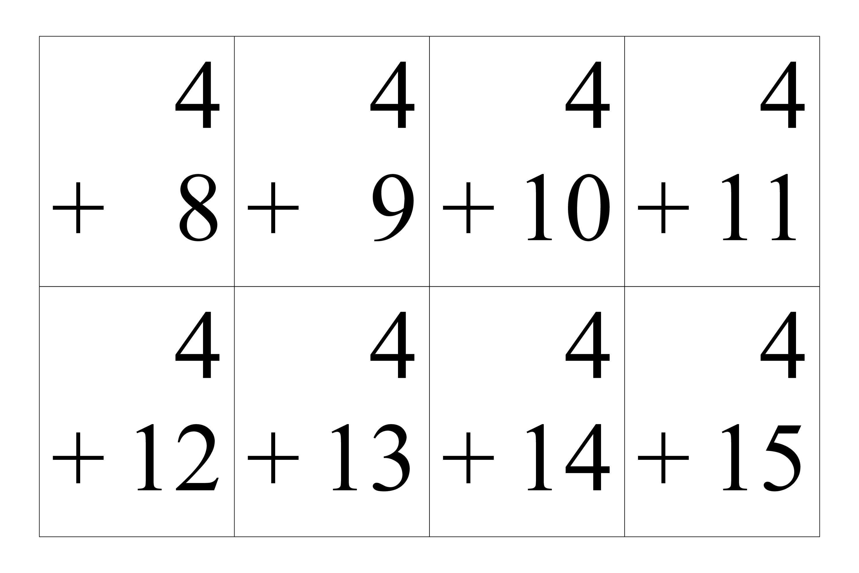 Flashcards Math Addition 0-20 up to 20 Adding Flashcards - Etsy