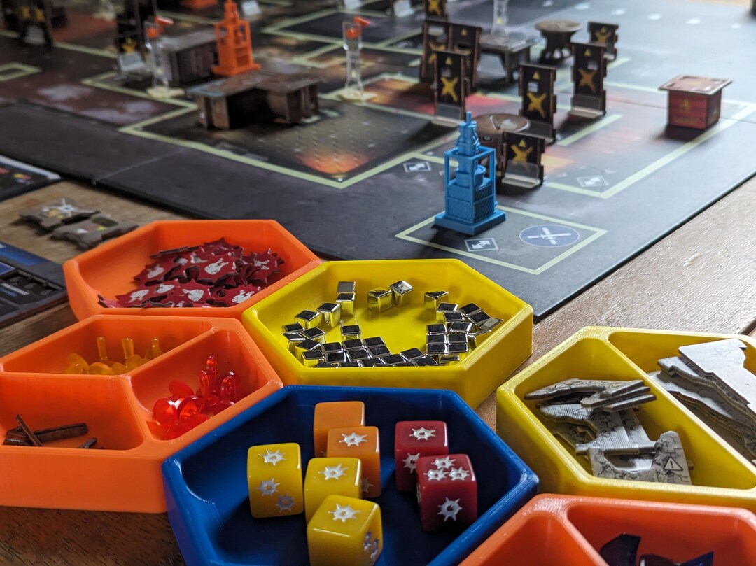 Hexagonal Board Game Trays - Etsy