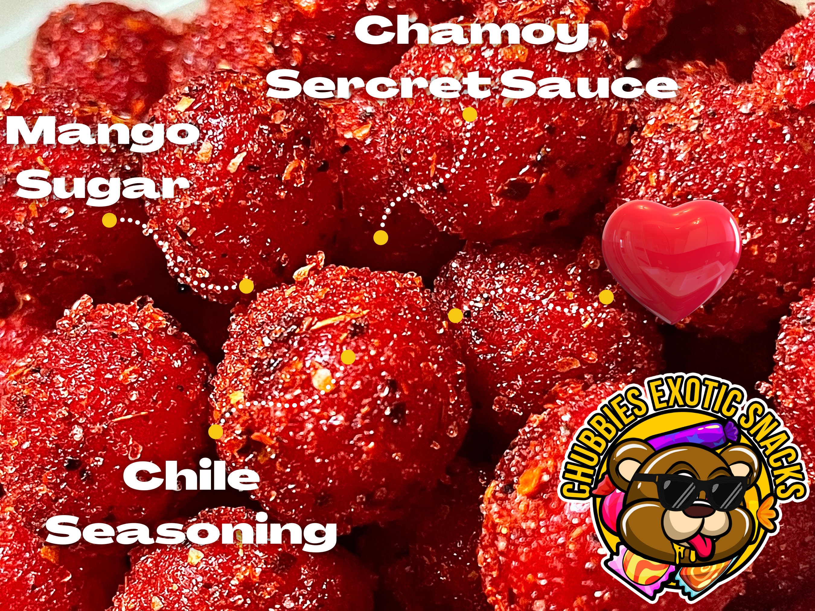 Dulces Enchilados Chamoy Candy Spicy & Tangy Cherry Sours, Pica Pica ...