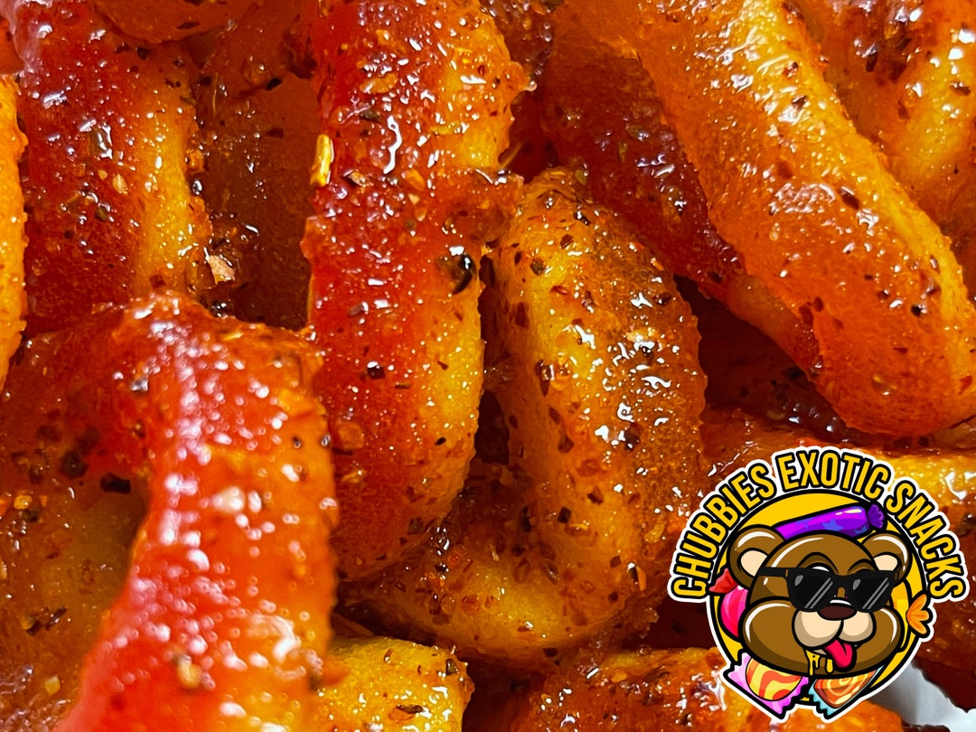 Spicy Peach Rings Chamoy Dulces Enchilados Mexico Candy Tangy, Fresh ...