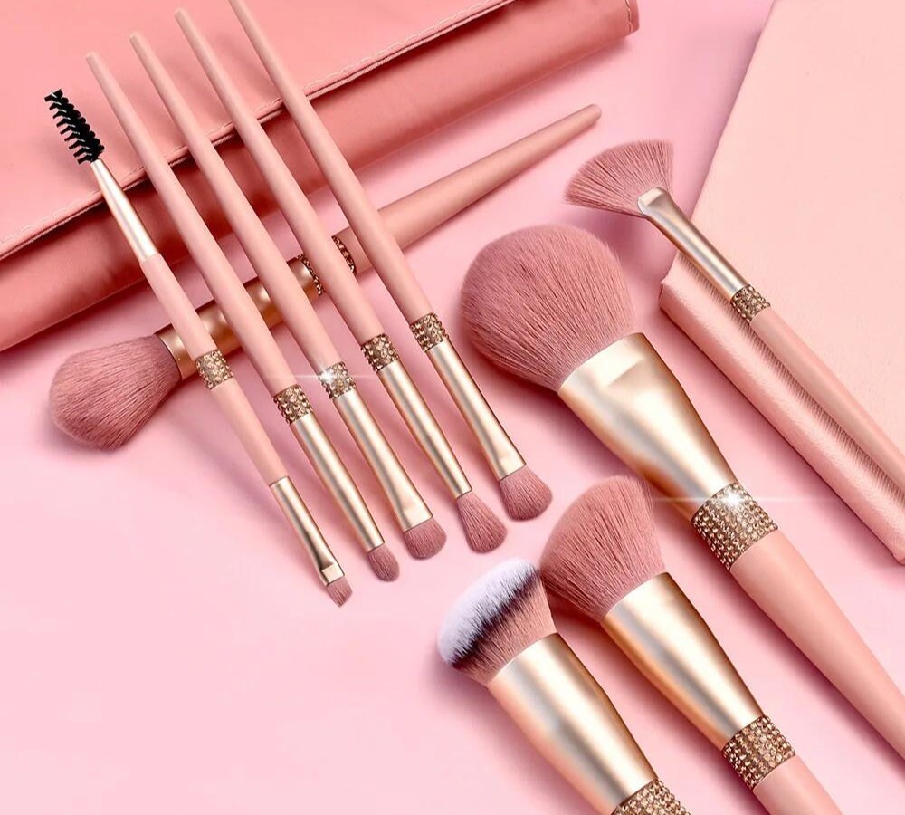 Pink Diamond Make up Brushes, Make up Brushes - Etsy