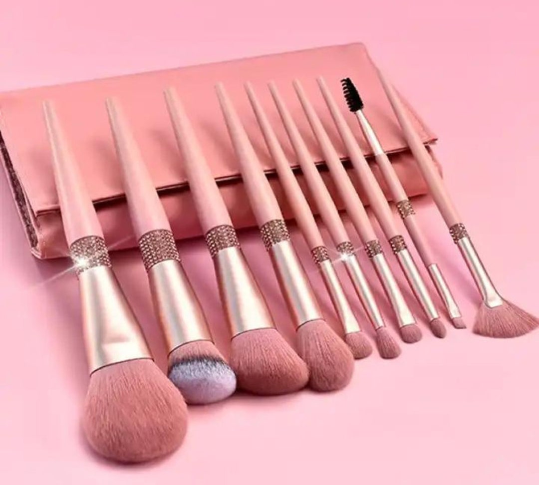 Pink Diamond Make up Brushes, Make up Brushes - Etsy