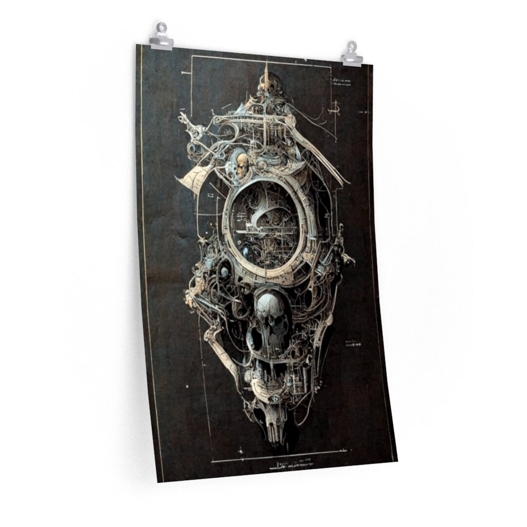 Time Machine Poster Futuristic Blueprint Poster Science Fiction - Etsy