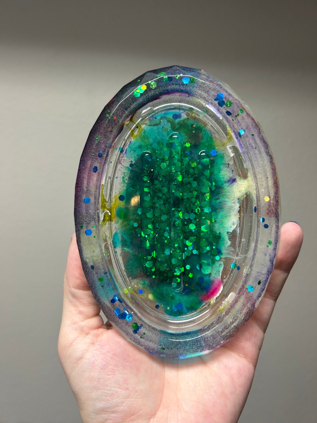 Unique Resin Soap Dish, Oval Soap Holder, Custom Soap Dish, Soap ...