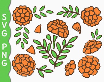 Paper Marigold Flower Templates and Cricut Files - Etsy