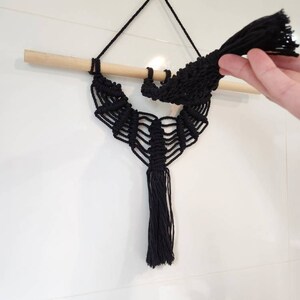 Macrame Bat Wall Hanging / Halloween Decoration / Bat Decor / Gothic ...