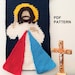 DIY PATTERN - Divine Mercy Wall Hanging Decor Crochet Pattern - Etsy