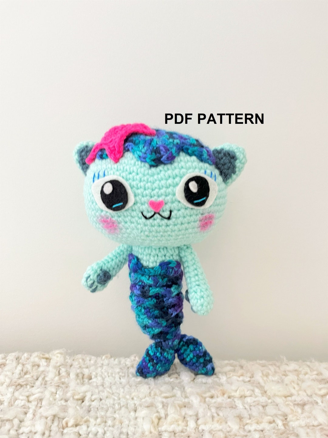DIY PATTERN Mermaid Cat Amigurumi Crochet PDF - Etsy Canada