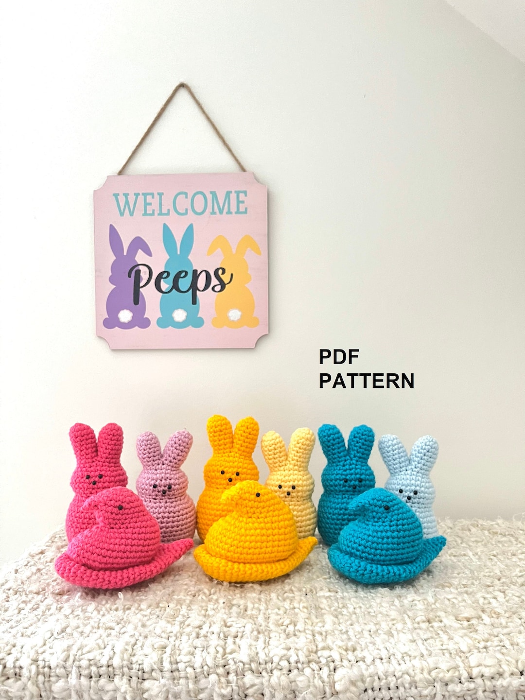 DIY PATTERN - Easter Peeps Bundle - Amigurumi Crochet PDF - Etsy