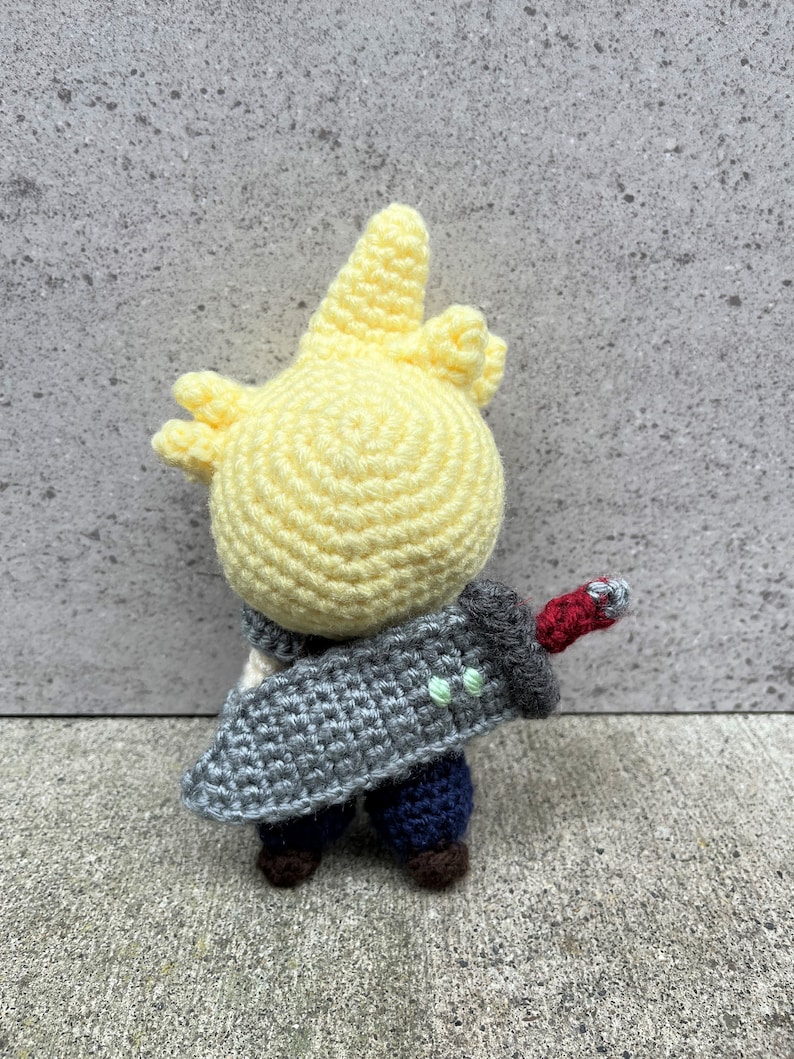 DIY PATTERN - Cloud Strife (FFVII) - Amigurumi Crochet Pattern - Etsy