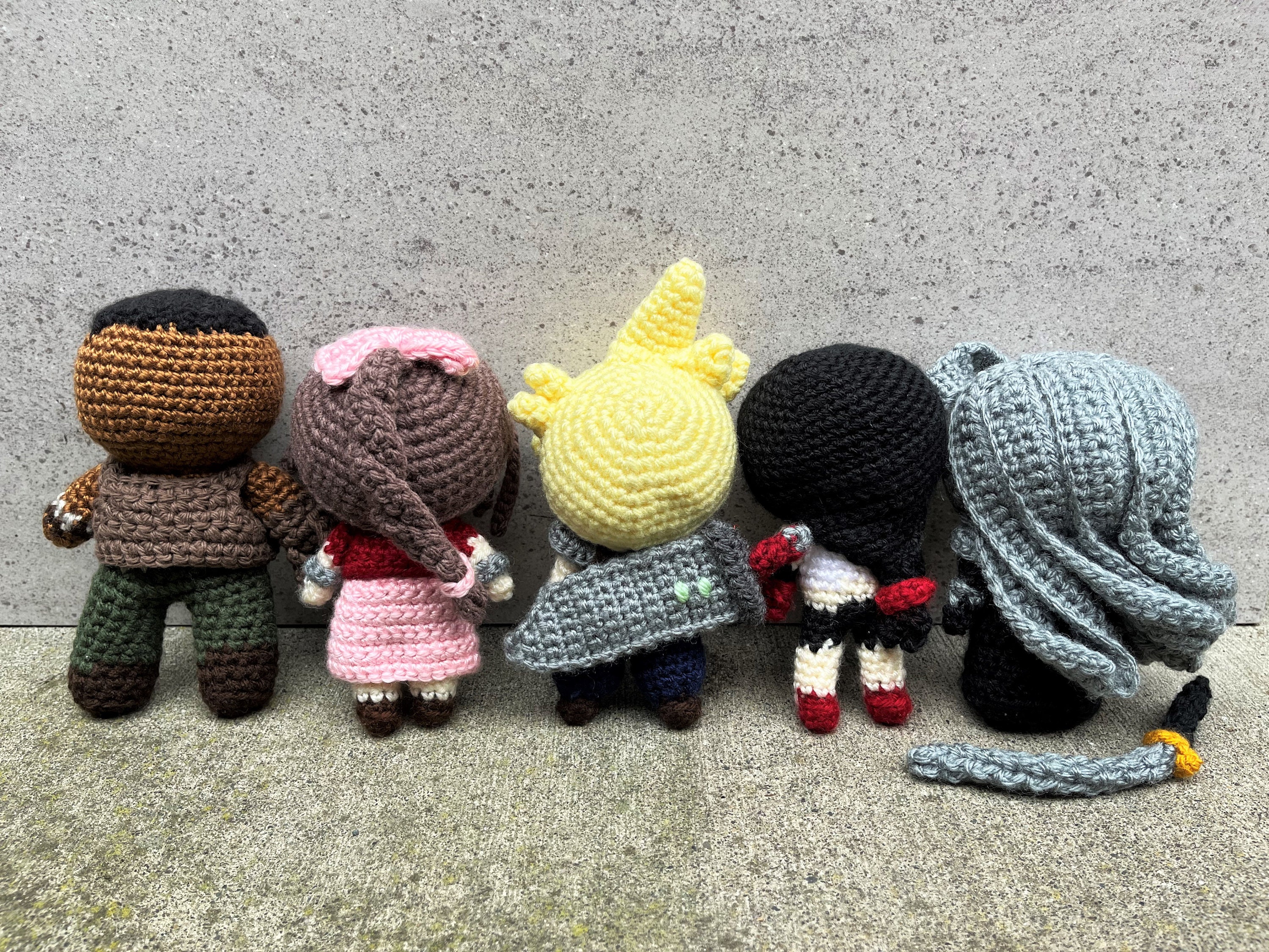 PATTERN BUNDLE - FFVII Cloud Sephiroth Aerith Tifa Barrett - Amigurumi ...