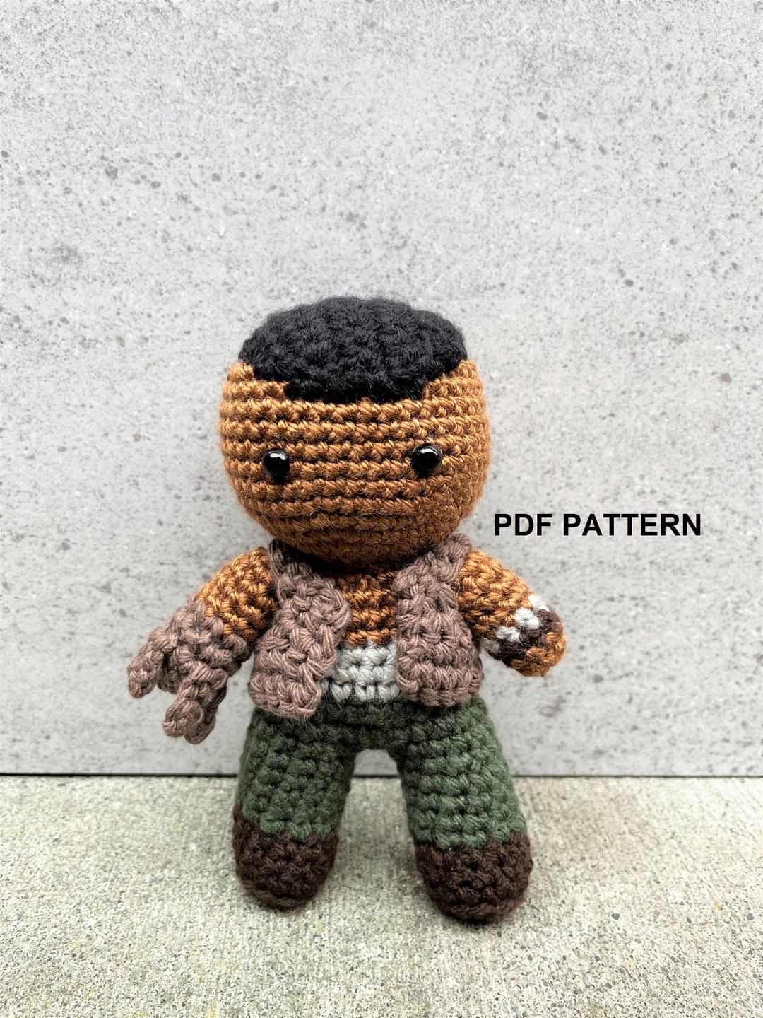DIY PATTERN - Barret Wallace (FFVII) - Amigurumi Crochet Pattern - Etsy