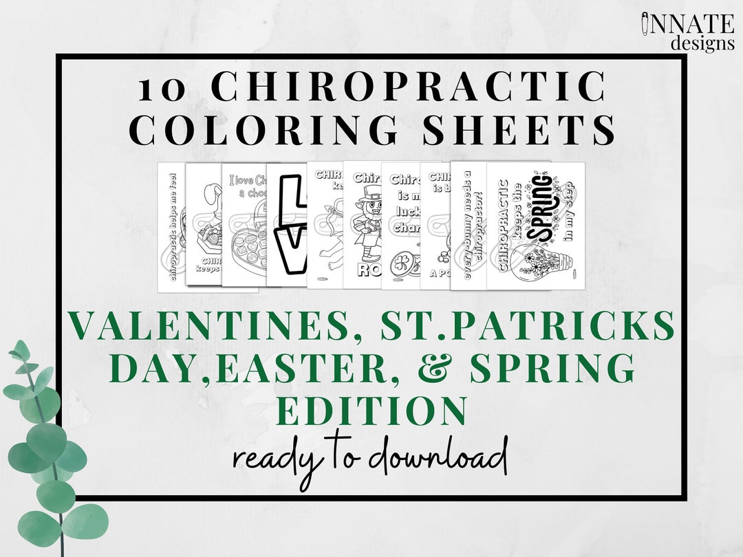 10 Chiropractic Spring, St Patricks Day, Valentines Day, & Easter ...