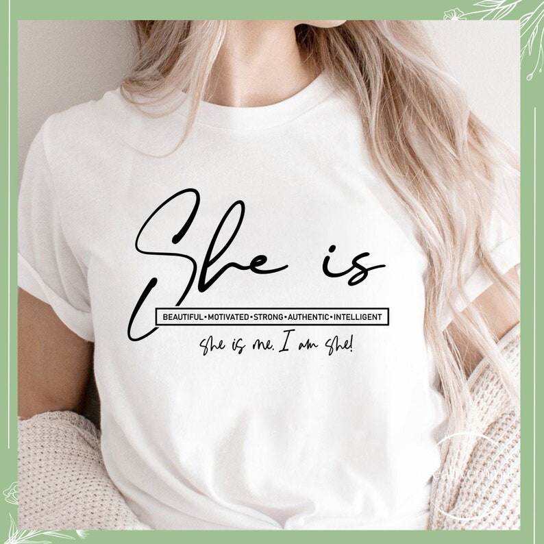 She is Me, I Am She Svg Png Jpg, She is Beautiful, Empowered Women Svg ...