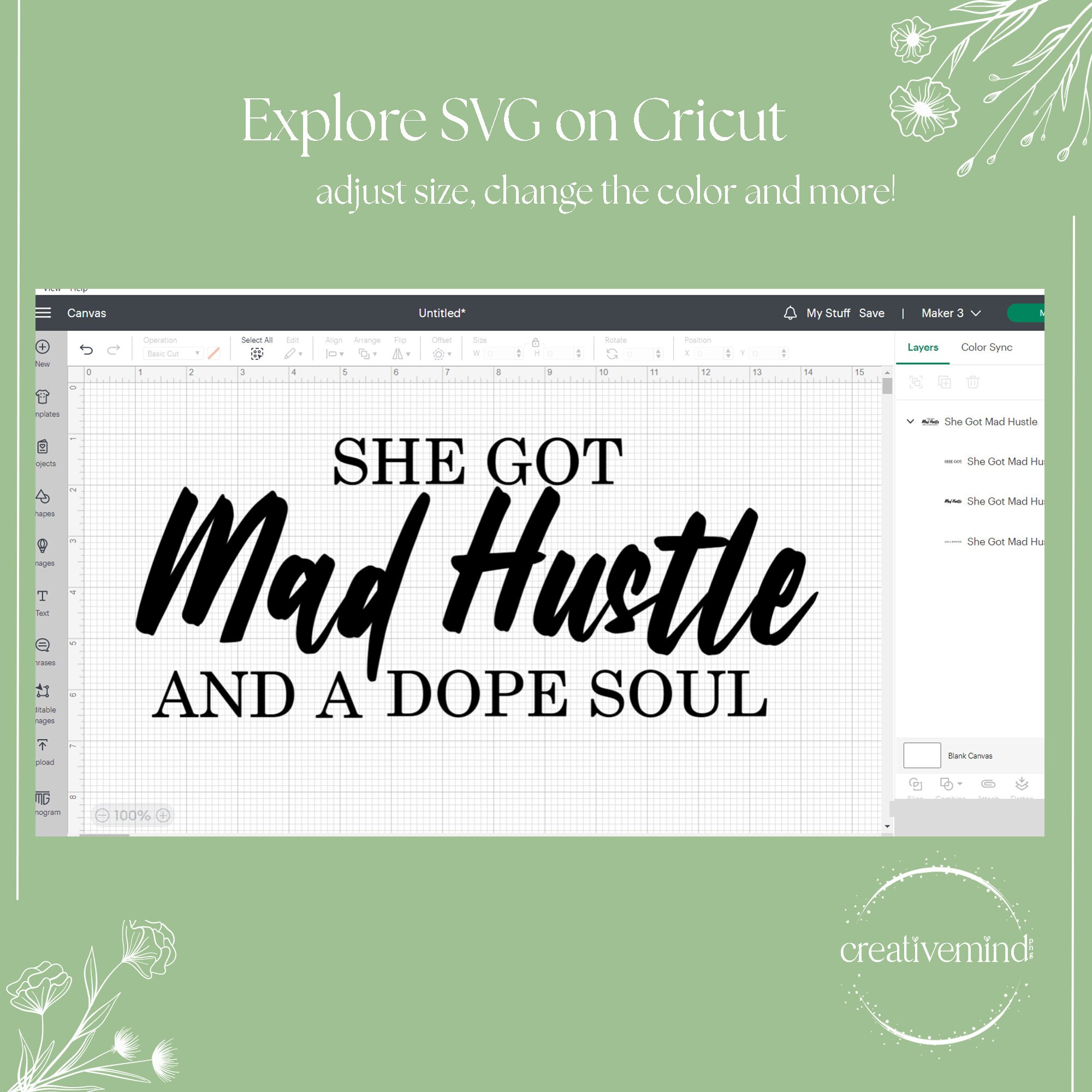 Strong Woman Svg, She Got Mad Hustle, Sassy Svg Diva Svg Kinda Vibe Svg ...