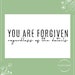 Forgiven Svg Not Perfect Forgiven Svg Just Forgiven Svg - Etsy