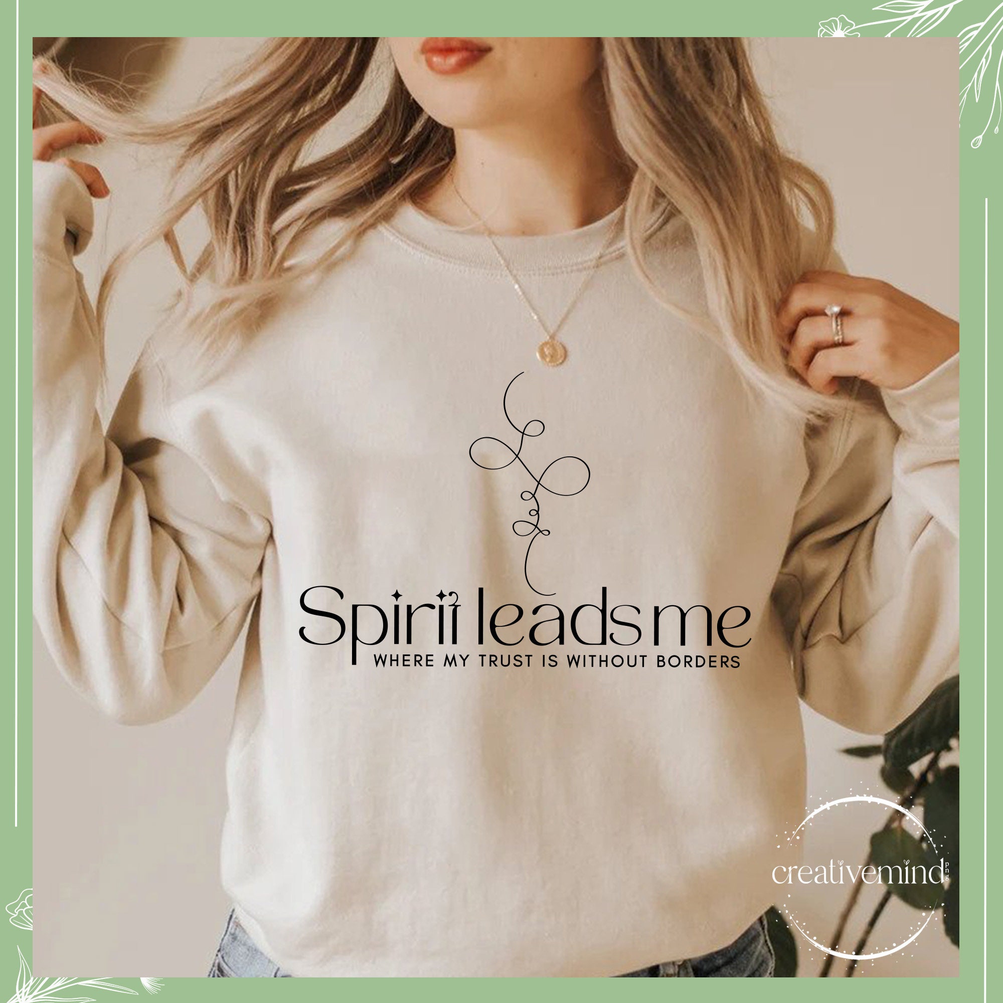 Spirit Leads Me, Where My Trust is Without Borders Svg, Christian Svg ...
