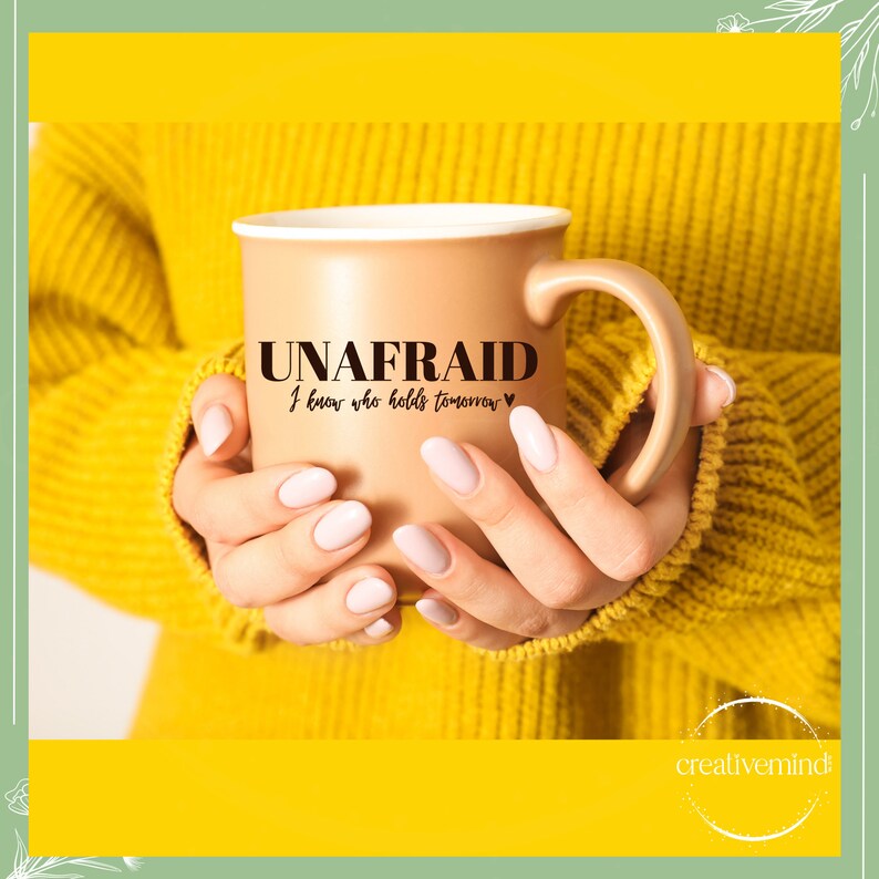 Unafraid Svg, Brave Svg, Christian Svg, Scripture Svg, Bible Verse Svg ...
