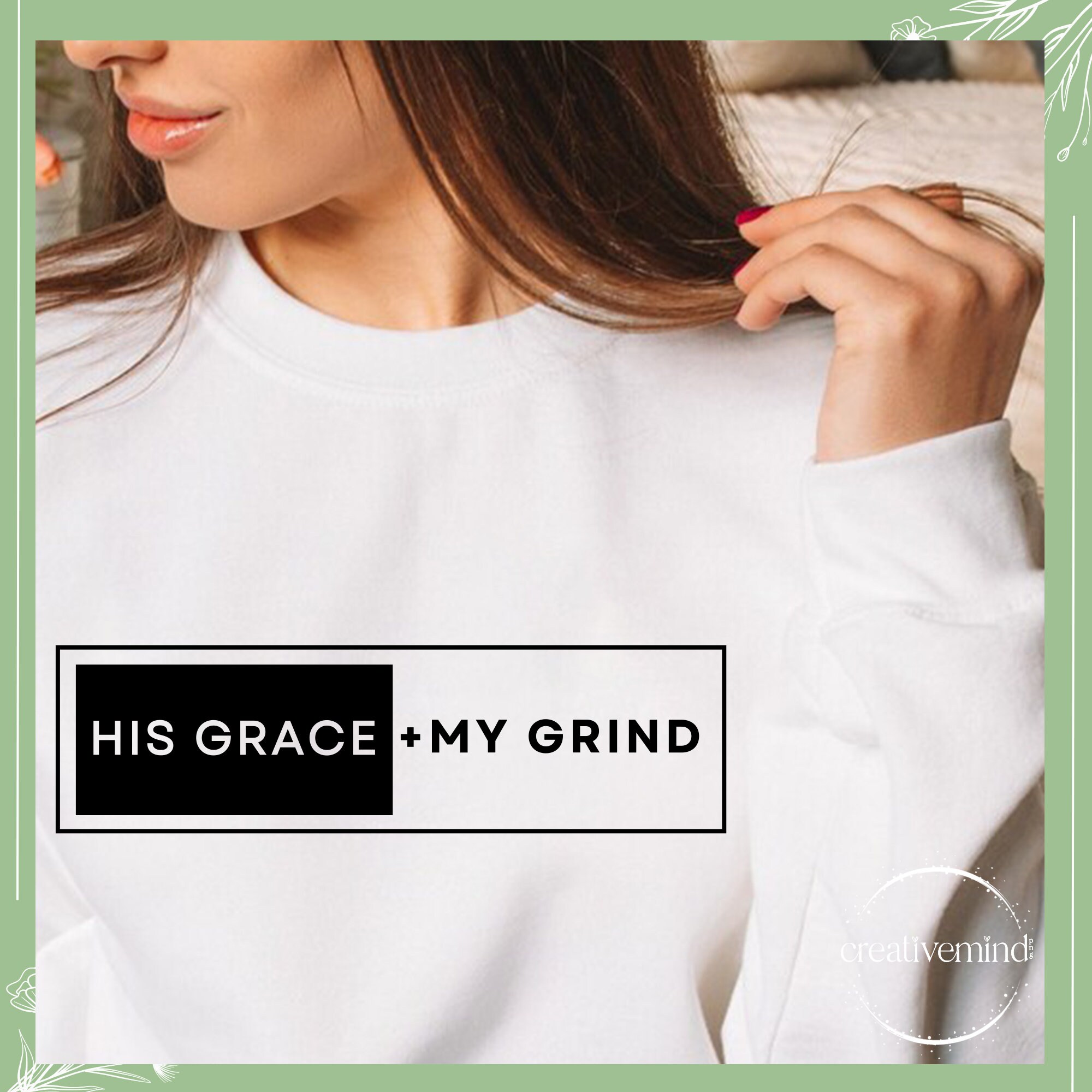 His Grace My Grind Svg, Christian Worship Svg, Empowered Svg, Girl Boss ...