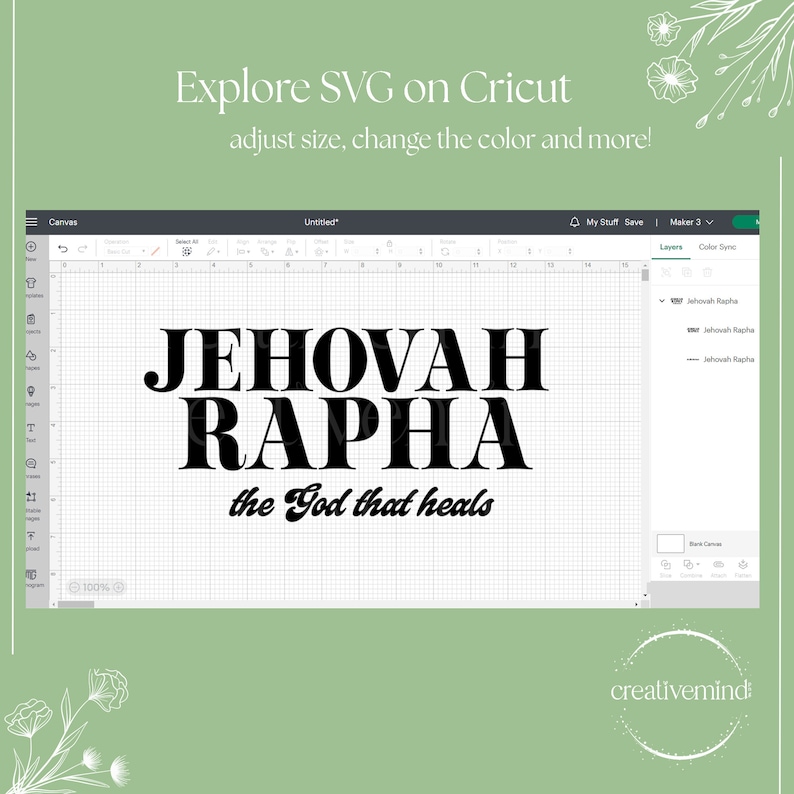 Jehovah Rapha Svg, Yahweh Svg, God Who Heals, Provider Svg, Christian ...