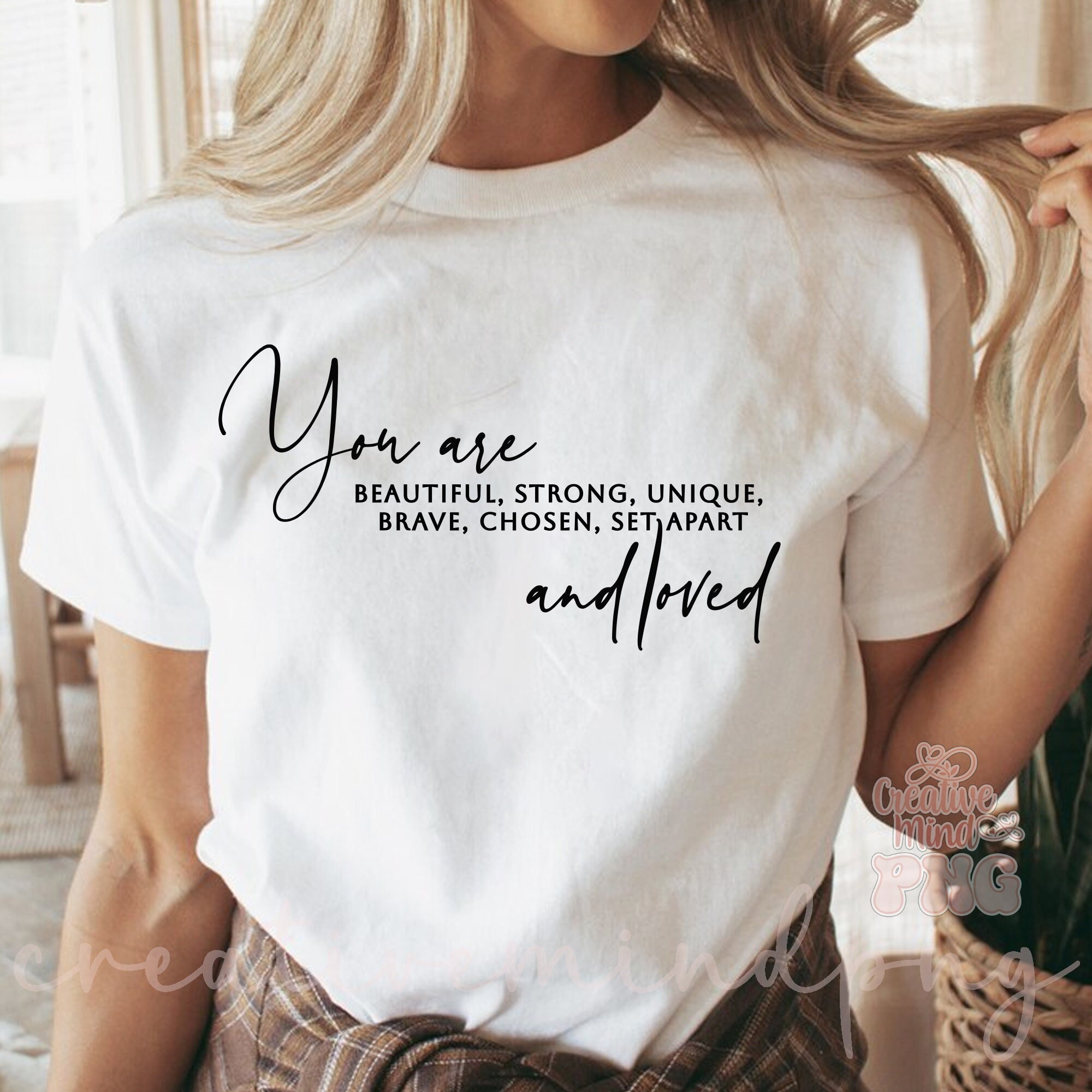 You Are Beautiful Strong Unique Enough Loved Svg Png - Etsy