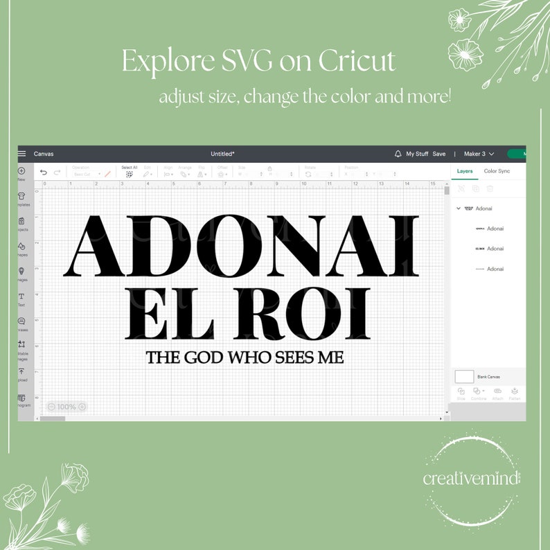 Adonai Svg, El Roi Svg, Jehovah Jireh, Rapha, Shalom Svg, Yahweh Svg ...