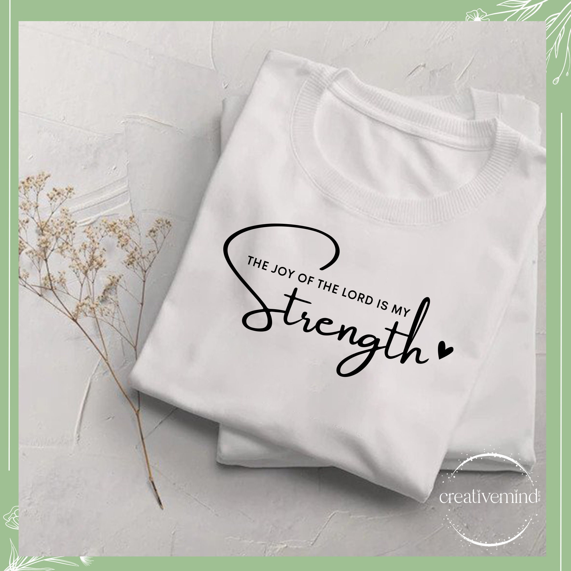 The Joy of the Lord Svg, Bible Verse Svg, God is My Strength Svg, Ord ...